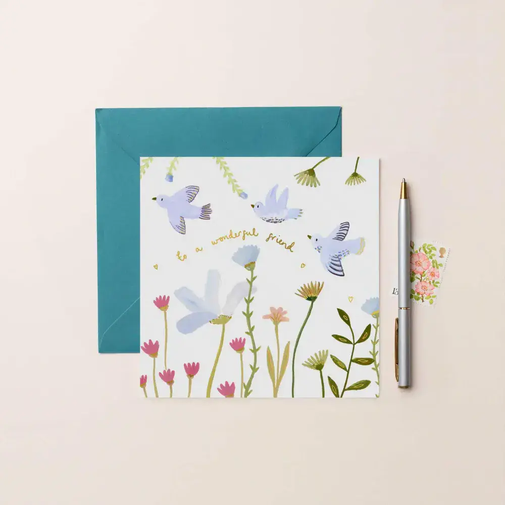 Louise Mulgrew Design Illustrated Cards |To a Wonderful Friend Card ...