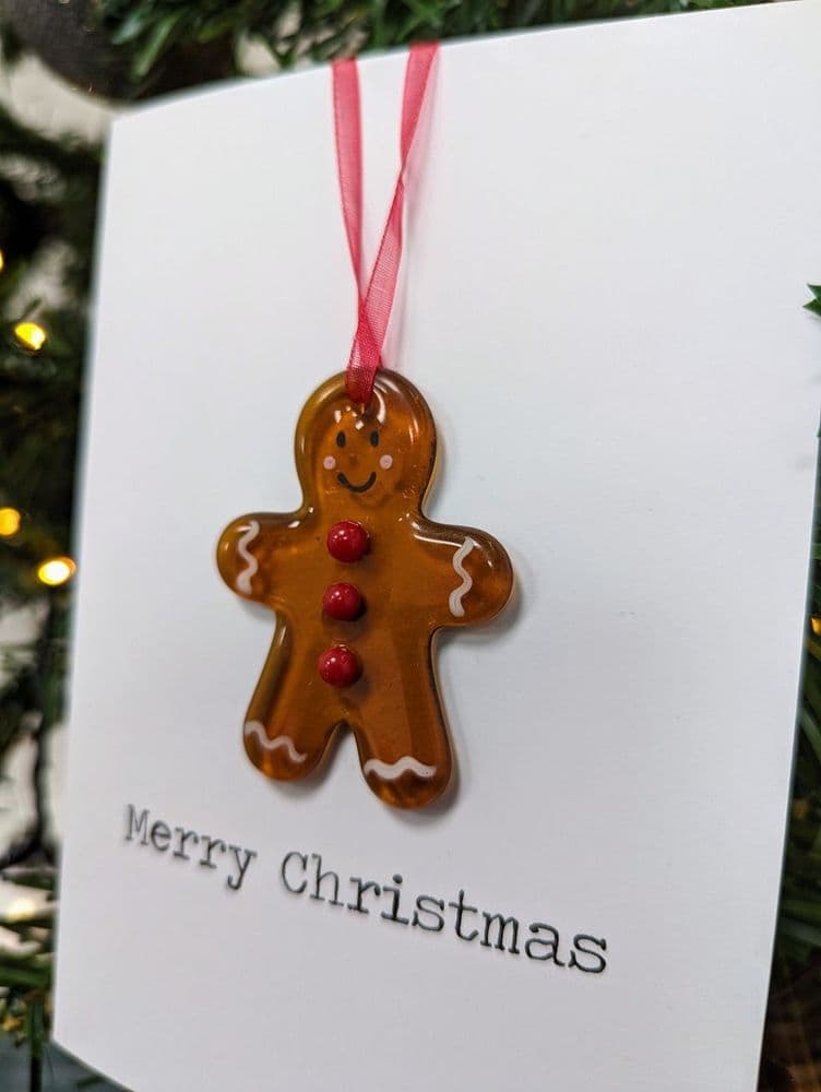Pam Peters Glass Artist | Fused Glass Gingerbread Man Christmas ...