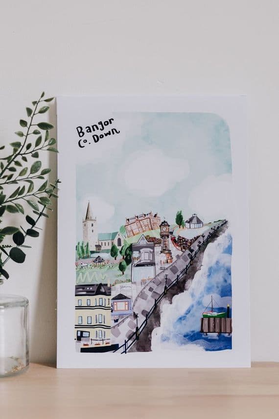 Peter Paints Pictures | Bangor Northern Ireland Print | Peter Martin Artist