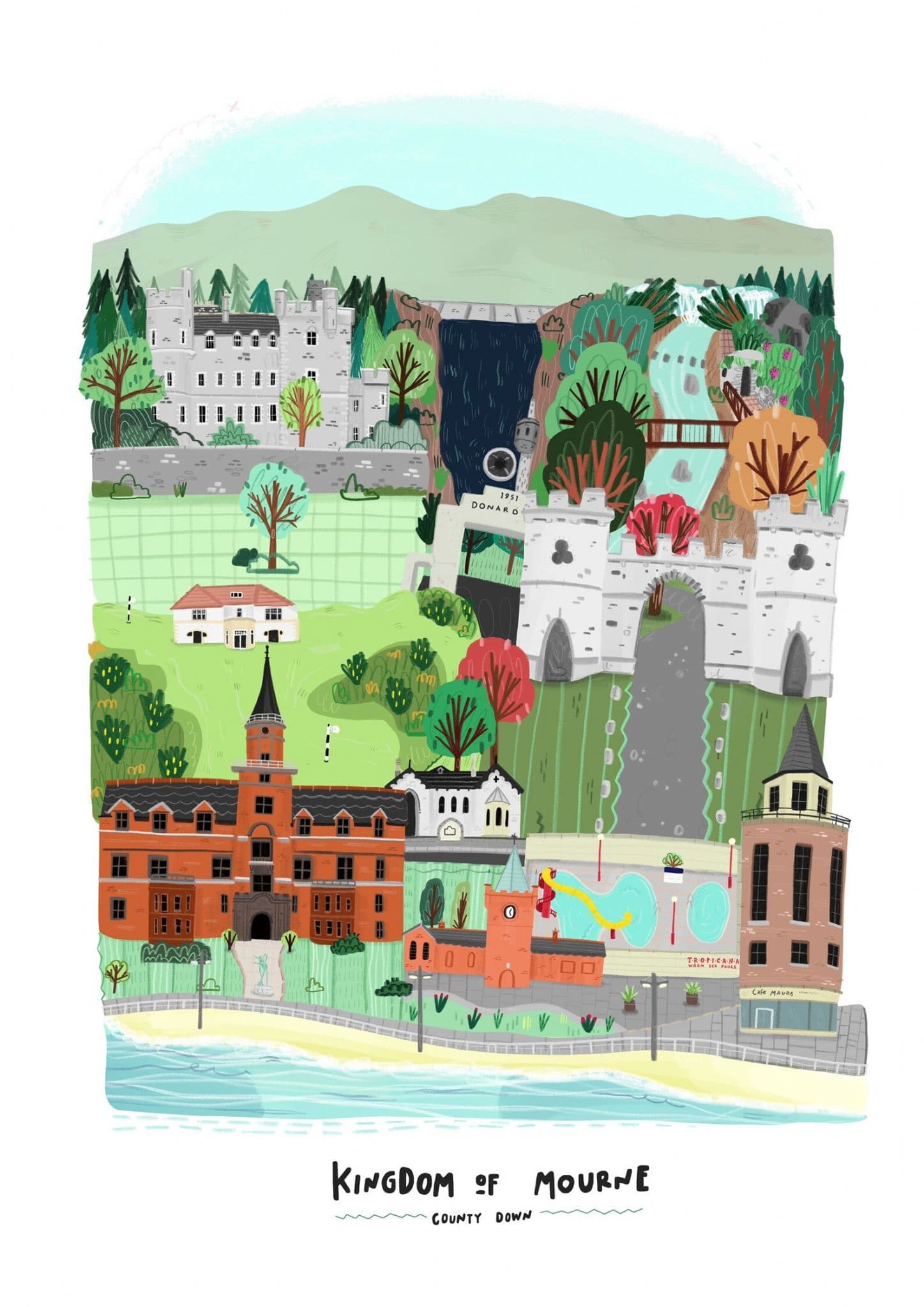 Peter Paints Pictures | Kingdom of Mourne Northern Ireland Print ...