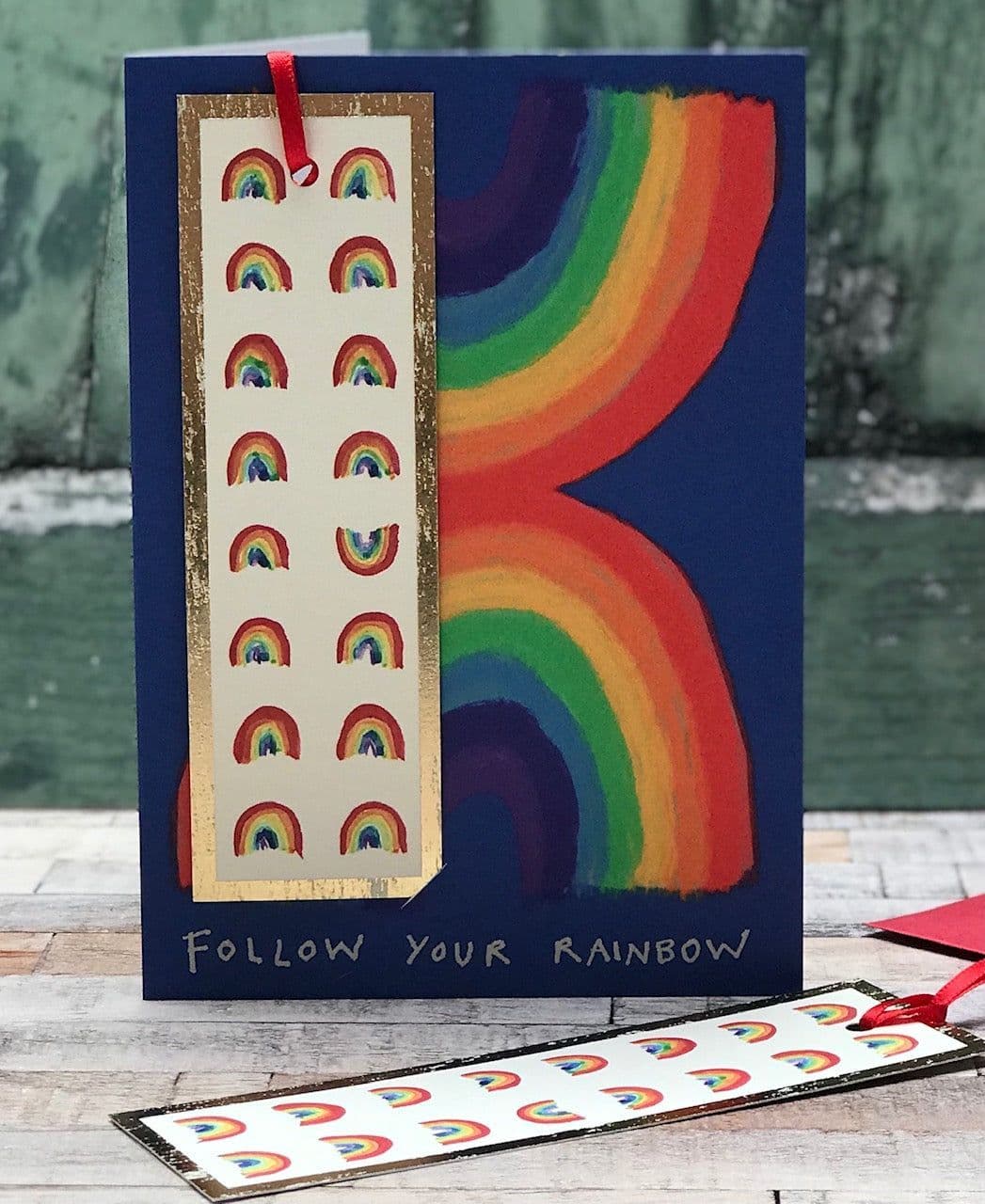 Poet & Painter Cards | Follow Your Rainbow Bookmark Card | Bookmark ...