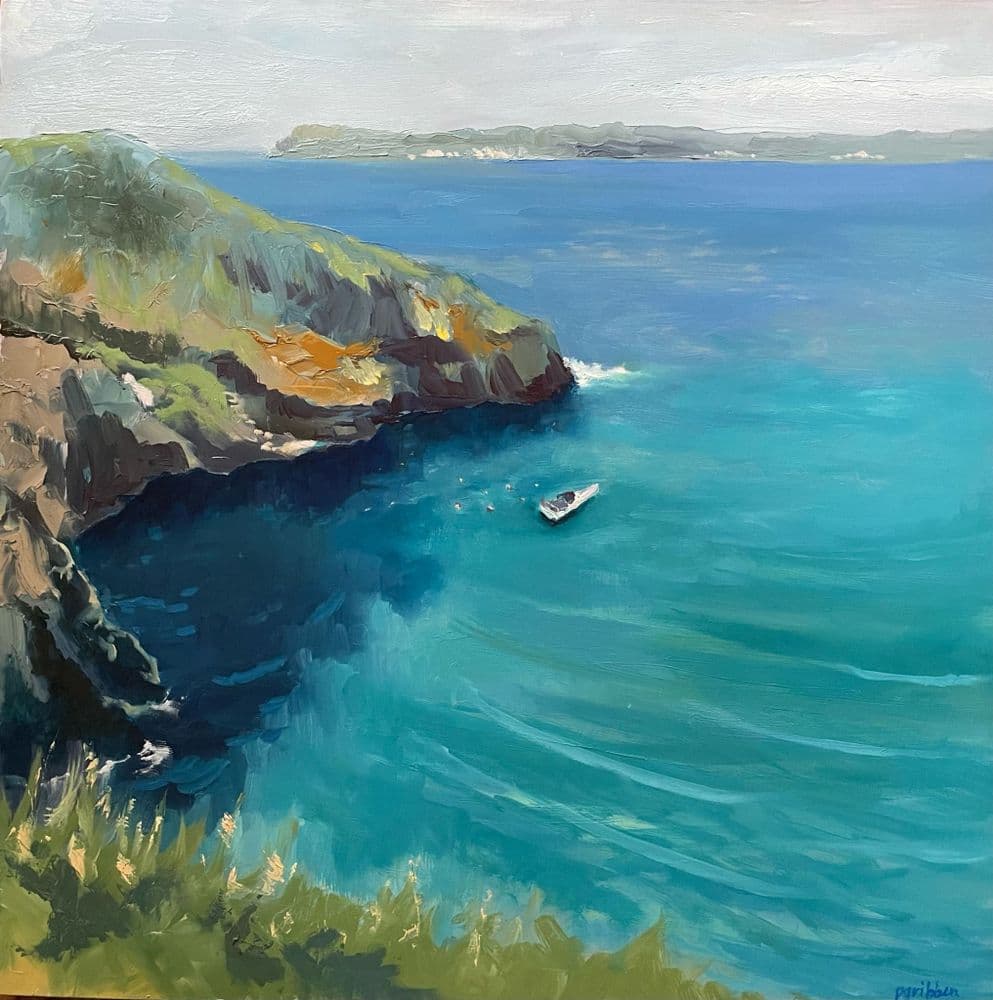Polly Gribben Artist | Clear Waters, Carrick-a-Rede Original Painting ...