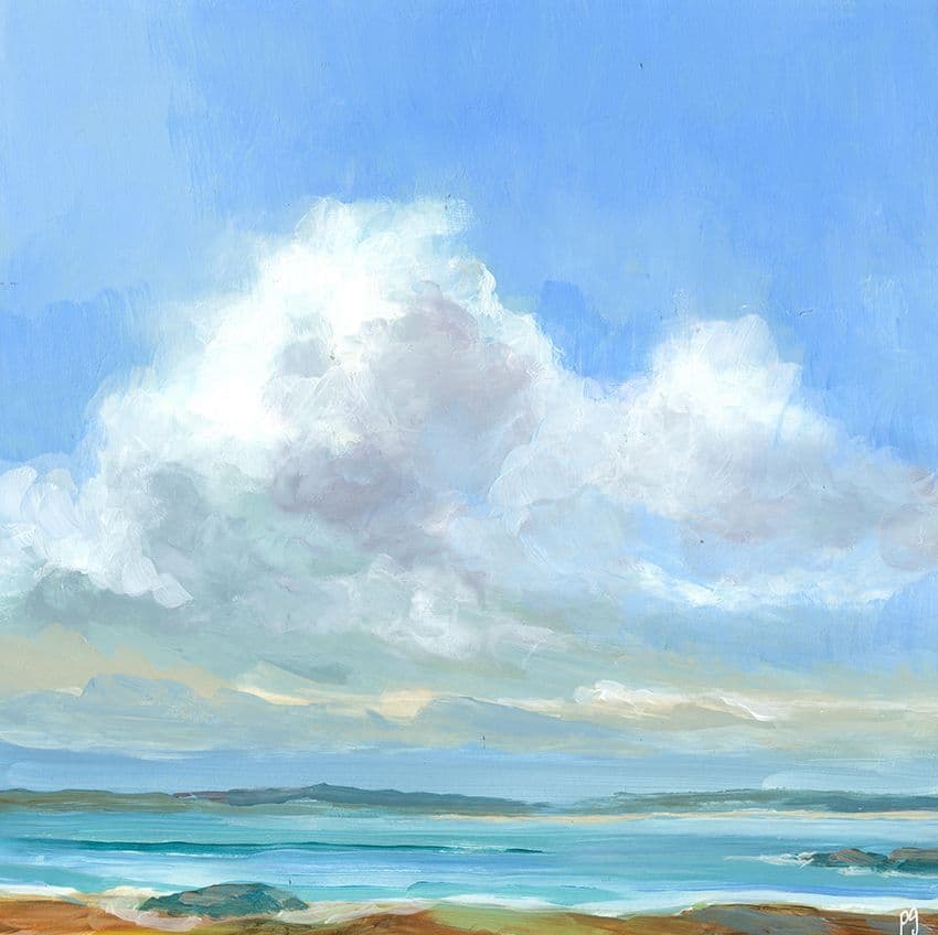 Polly Gribben Artist | Cloudscape, Ards Friary Original Painting ...