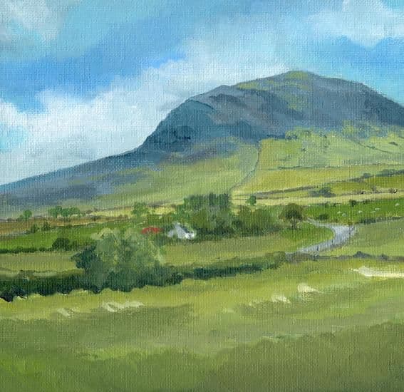 Polly Gribben Artist | The Road to Slemish Mountain Print | Northern ...