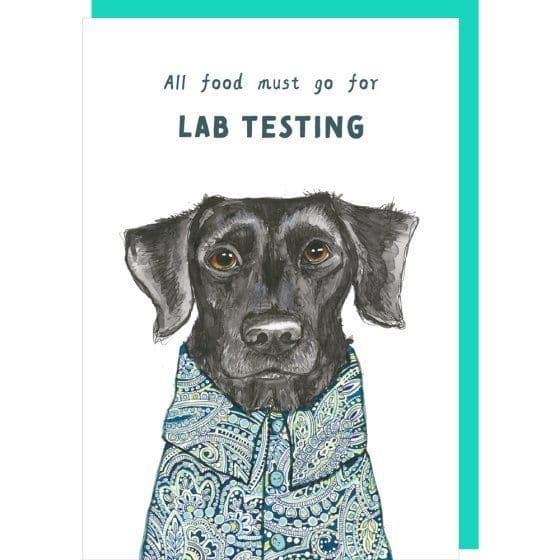 Rosie Made a Thing | Lab Testing Labrador Retriever Dog Card | Labrador ...