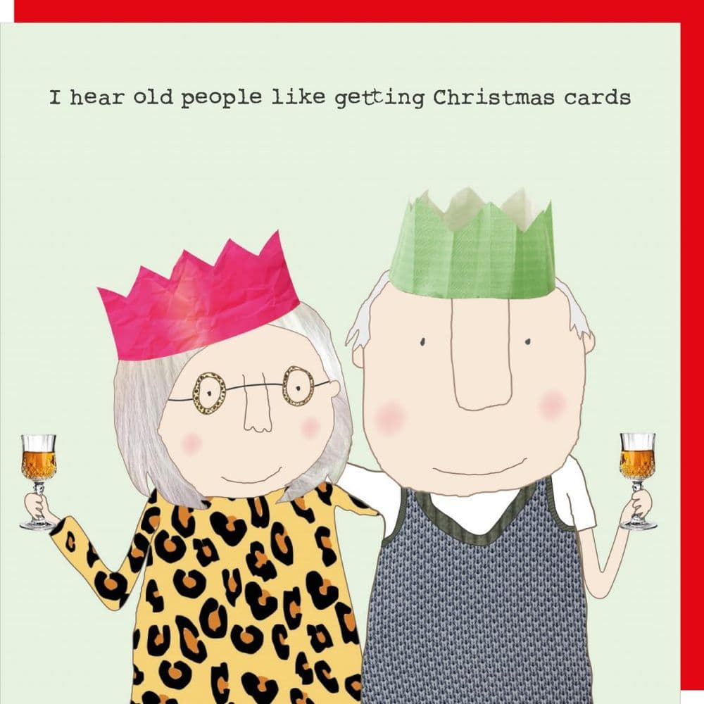 Rosie Made a Thing Cards | Old People Christmas Card | Funny Christmas ...