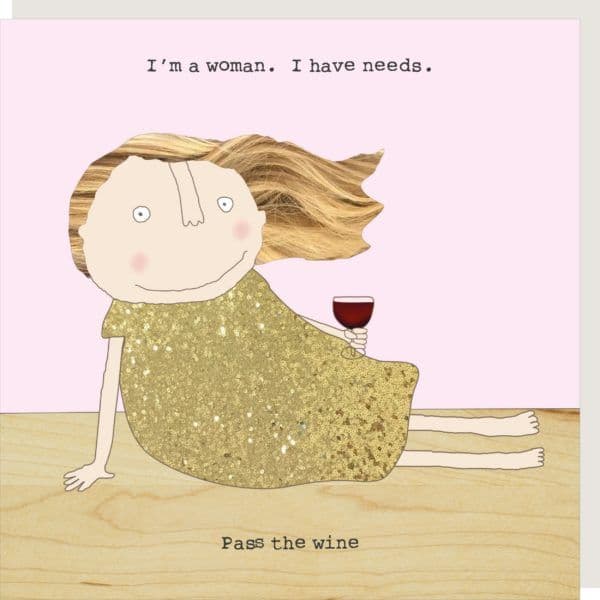 Rosie Made A Thing Cards Pass The Wine Woman Card Funny Wine Cards