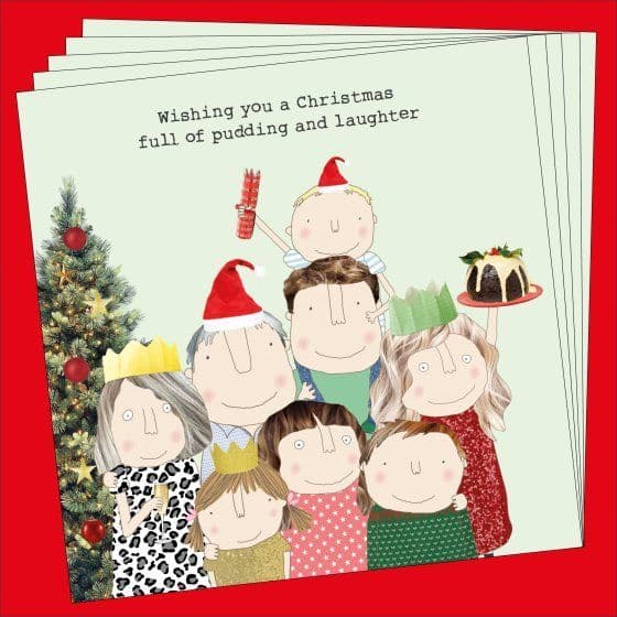 Rosie Made a Thing Cards | Pudding and Laughter Christmas Pack of 8 ...