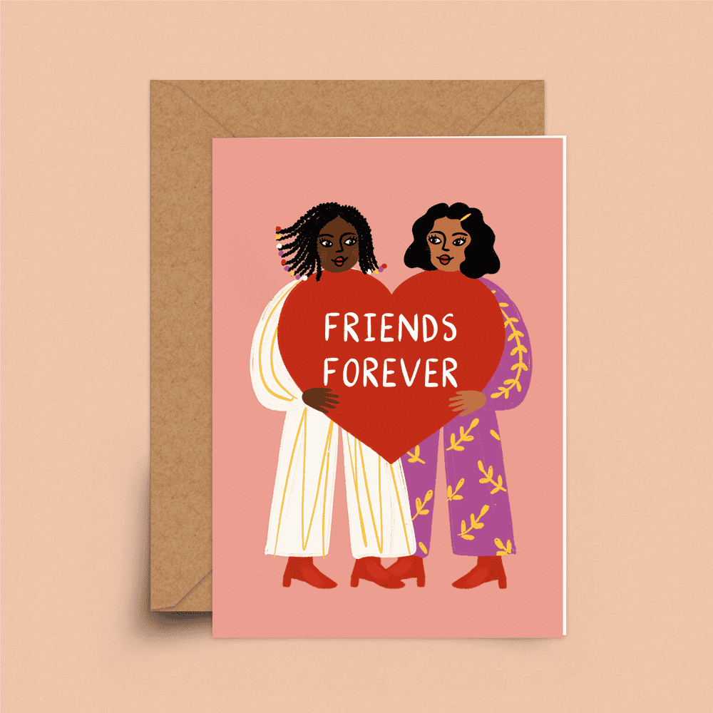 Sakina Saidi Cards & Illustration | Friends Forever Card | Friendship Cards