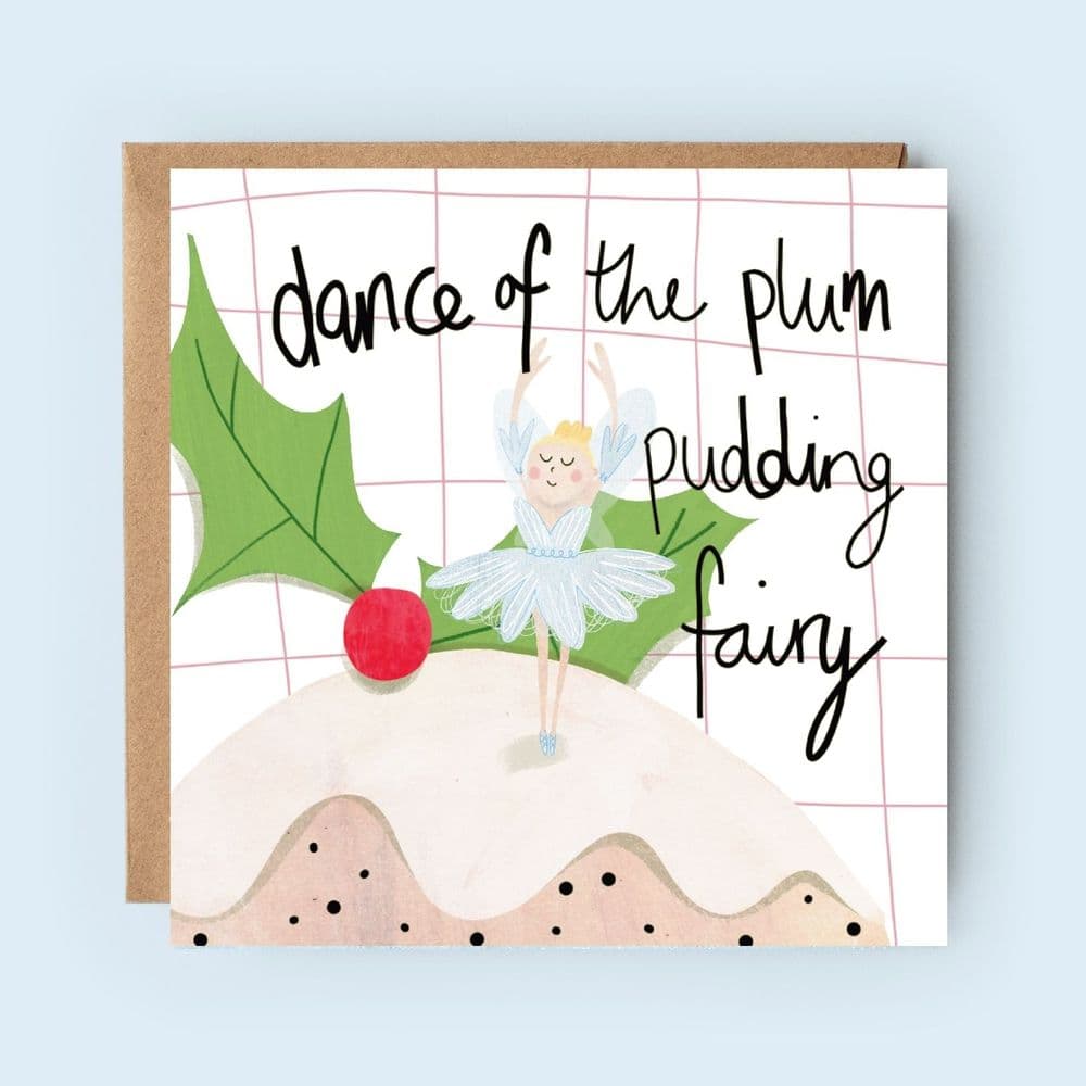 Susanna Banks Cards | Plum Pudding Fairy Christmas Card | Cute Fairy ...