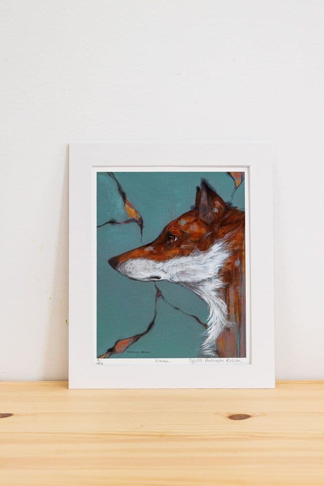 Sylvia Parkinson Brown Artist | Vixen Limited Edition Fox Print | Irish Art
