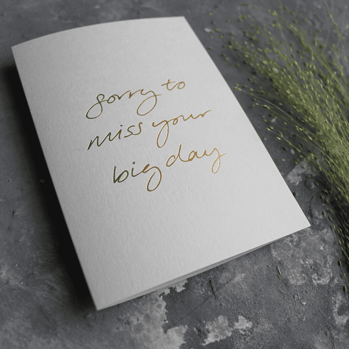 Text from a Friend Cards | Sorry to Miss your Big Day Wedding Regret ...