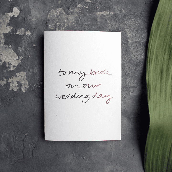 Letter To Bride Wedding Day