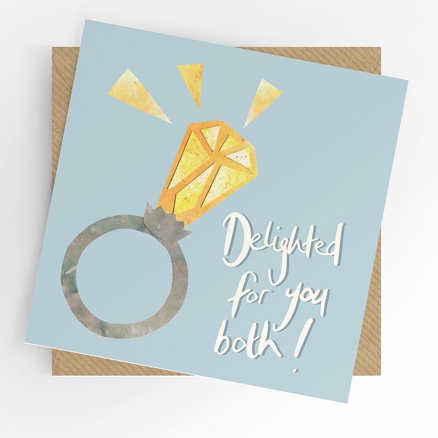 Under the Willow Tree Cards | Delighted For You Both Card | Engagement ...