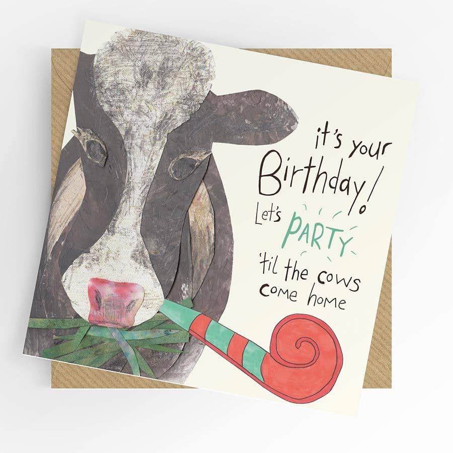 Under the Willow Tree Cards | Birthday Party Cows Come Home Card | Cow ...