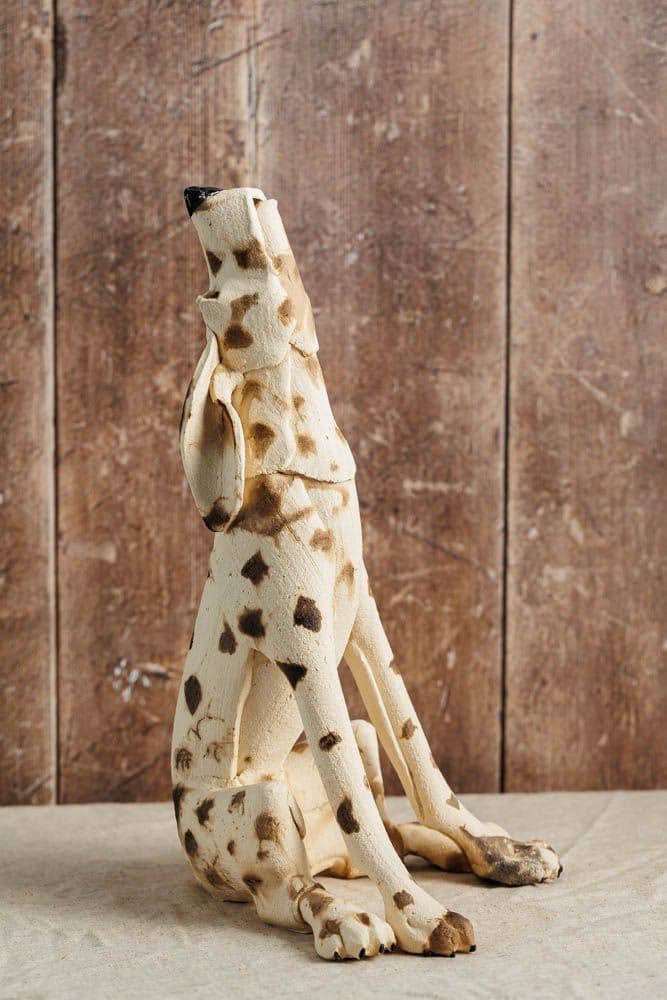 Virginia Dowe-Edwards Sculptor & Artist | Howling Spotty Dog Sculpture ...