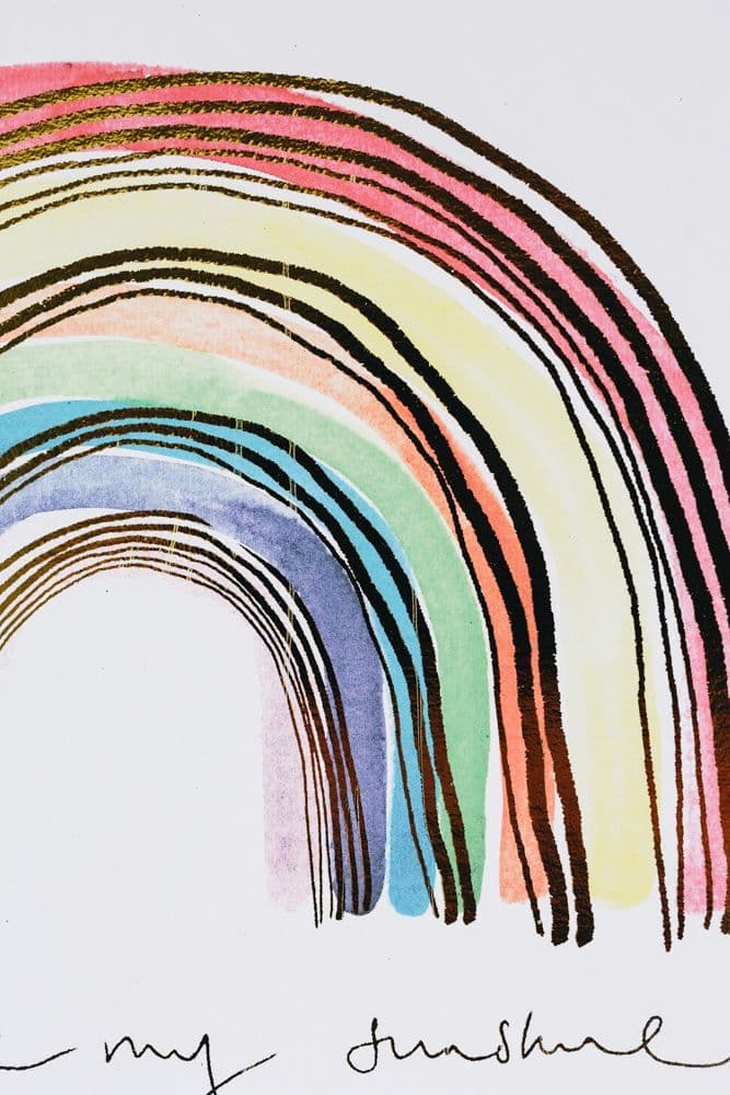 White Chalk Studio | You Are My Sunshine Rainbow Print | Lisa Dodds Artist Northern Ireland