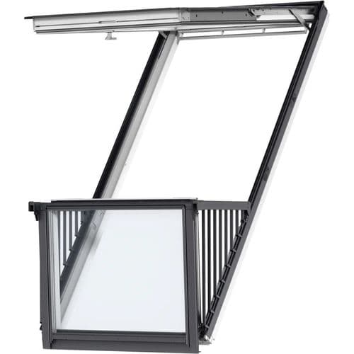 Velux GDL S10L02 White Painted Cabrio Roof Balcony Window - Slate ...
