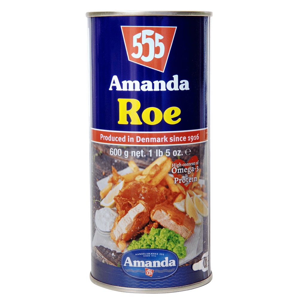 Amanda Tinned Pressed Roe 12 x 600g