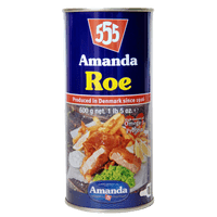 Amanda Tinned Pressed Roe 12 x 600g
