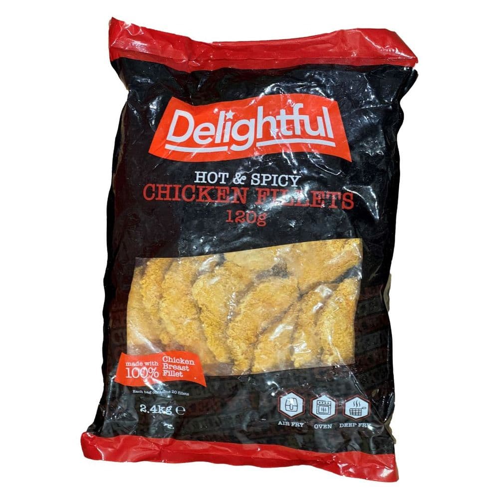 Delightful Hot & Spicy Chicken Fillets 2 4kg