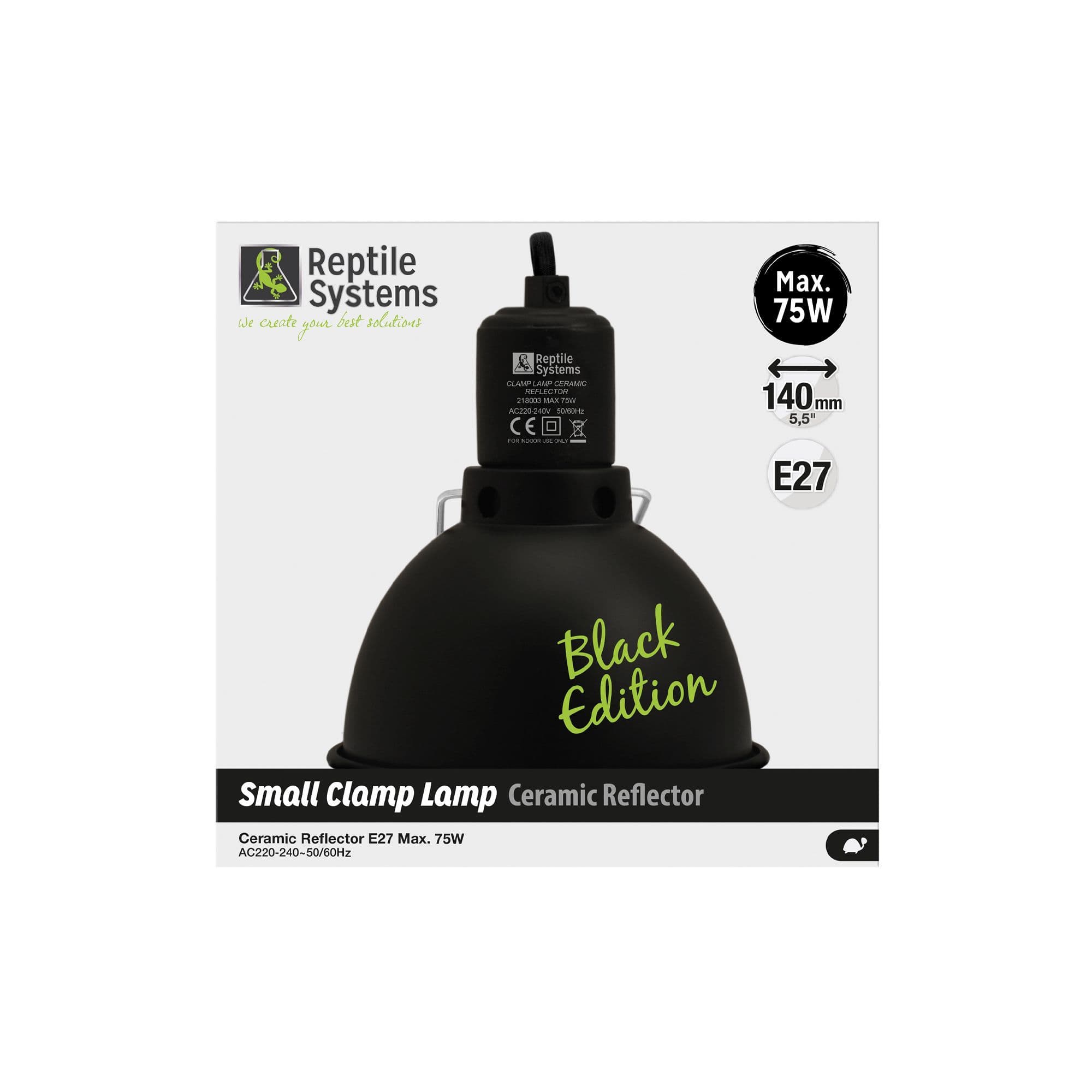 Reptile Systems Clamp Lamp Black Edition