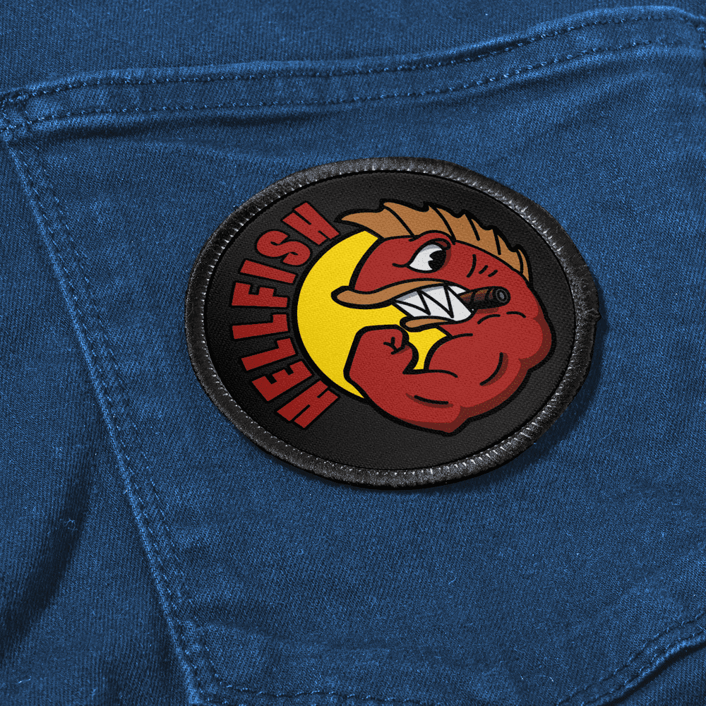 Flying Hellfish Patch Badge Based on The Simpsons