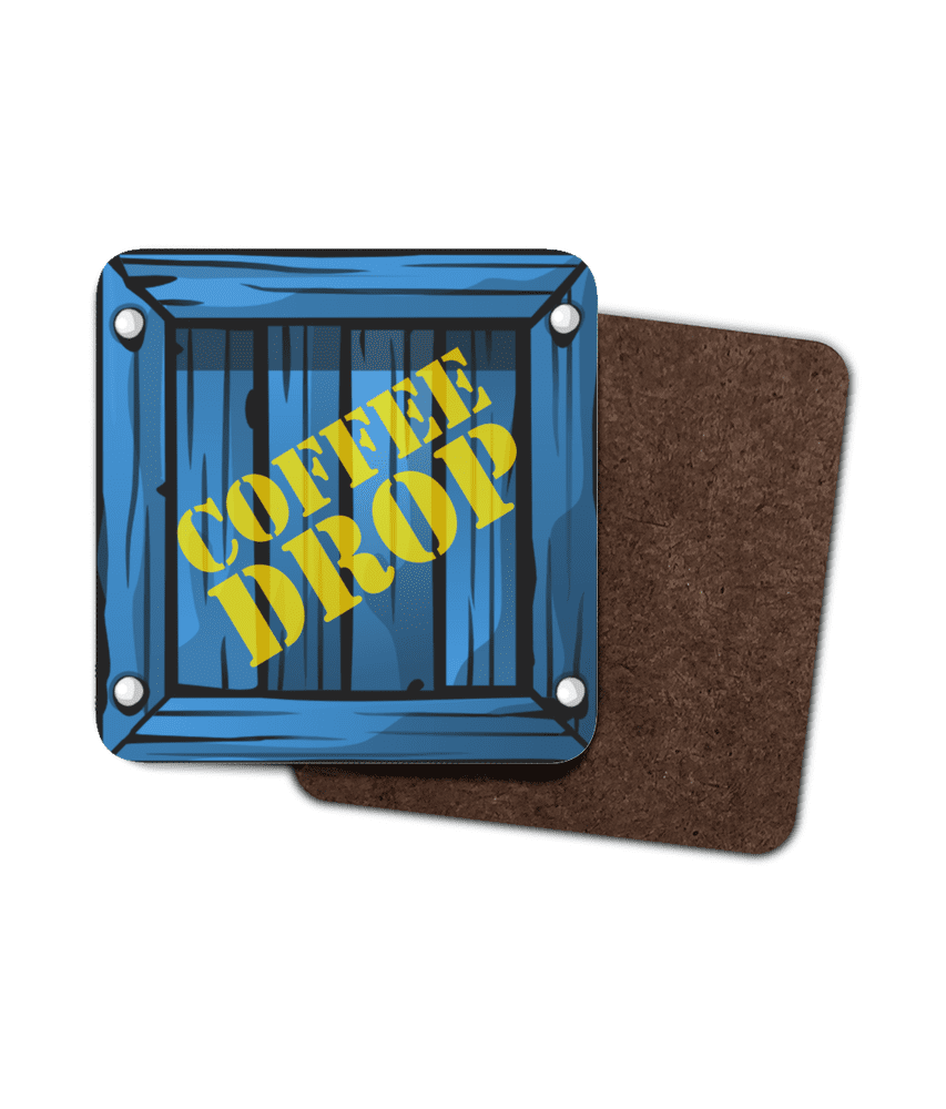 Fortnite Coffee Supply Drop Crate Single Hardboard Coaster