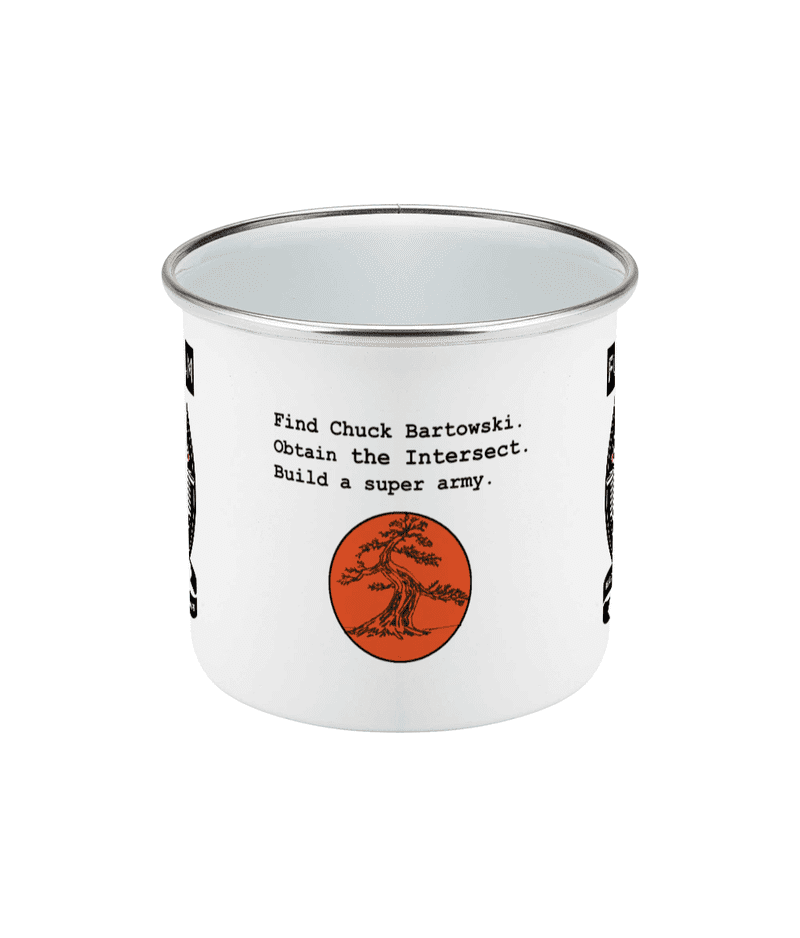 Fulcrum Enamel Mug Design Based on TV Series Chuck