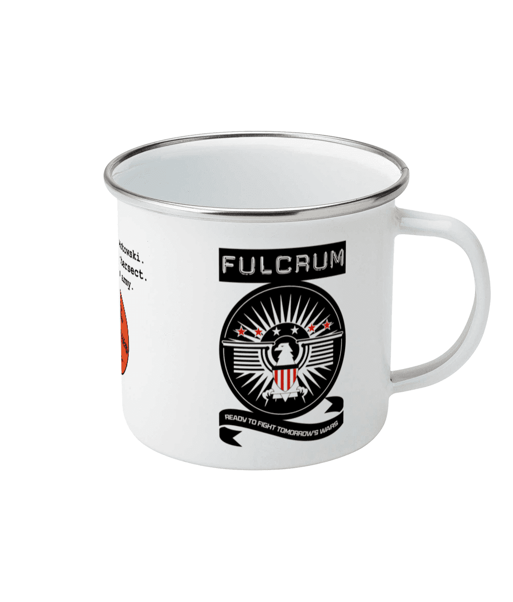 Fulcrum Enamel Mug Design Based on TV Series Chuck