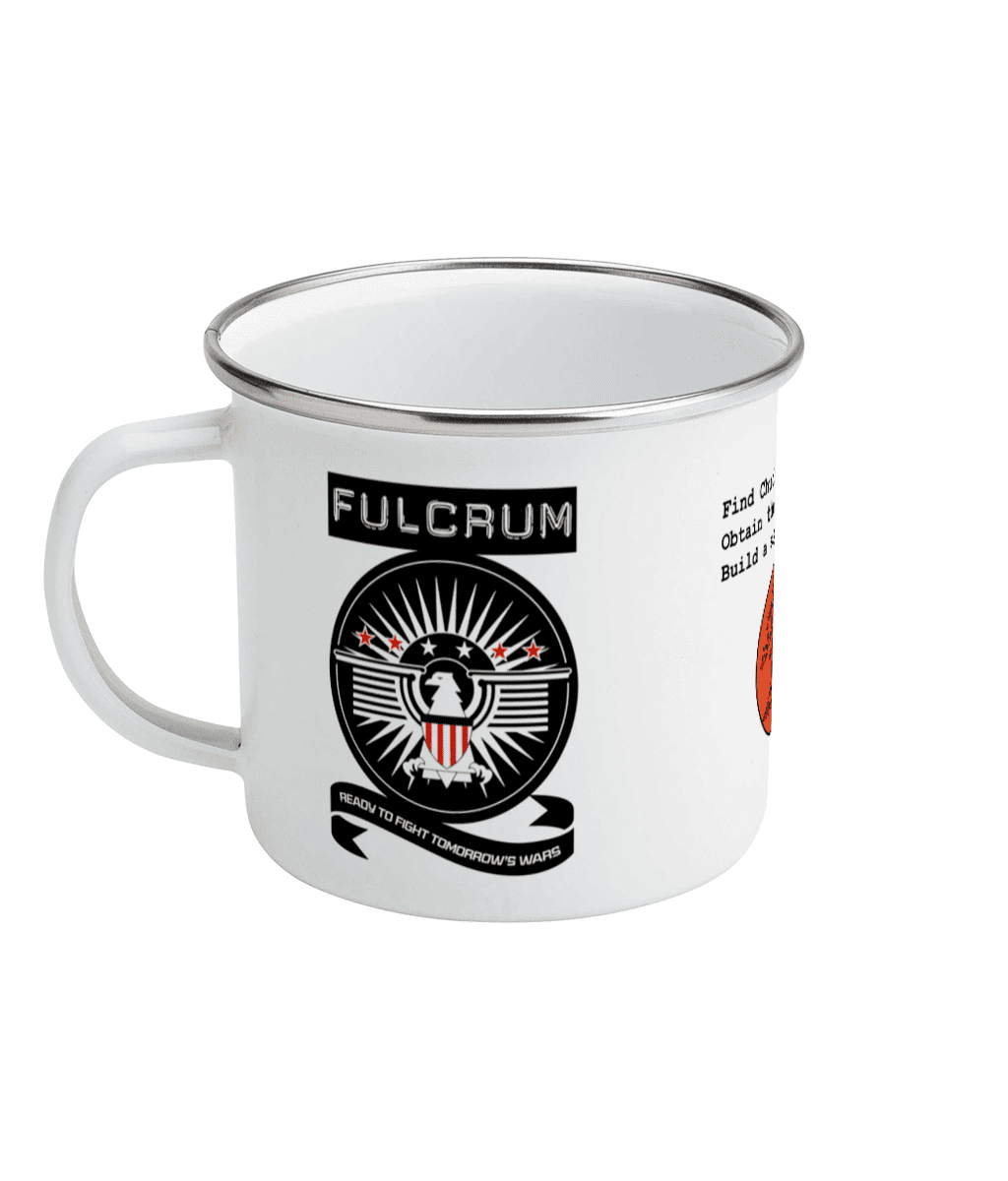 Fulcrum Enamel Mug Design Based on TV Series Chuck