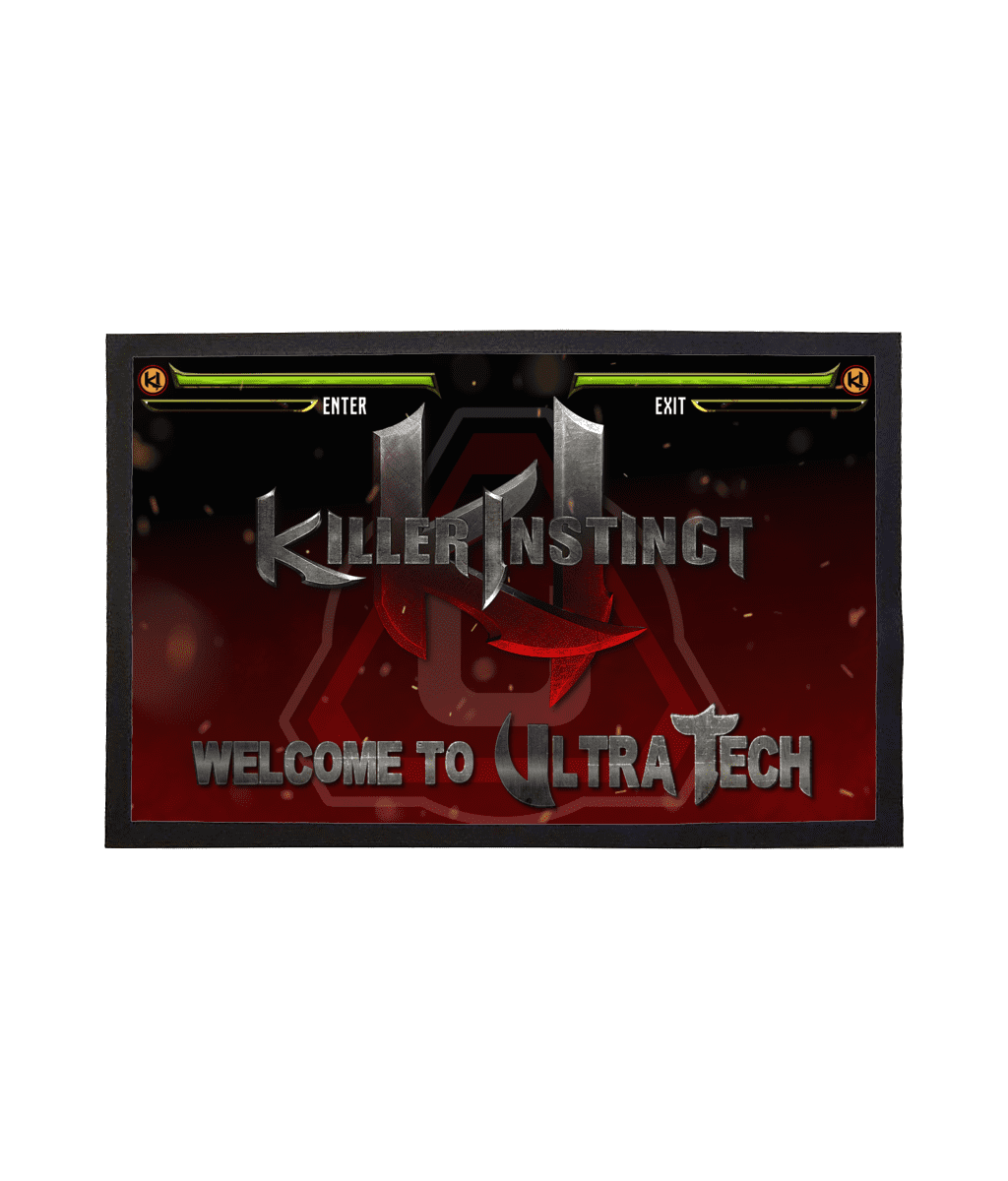 Welcome To UltraTech Killer Instinct Retro Gaming Inspired Home Doormat Mat