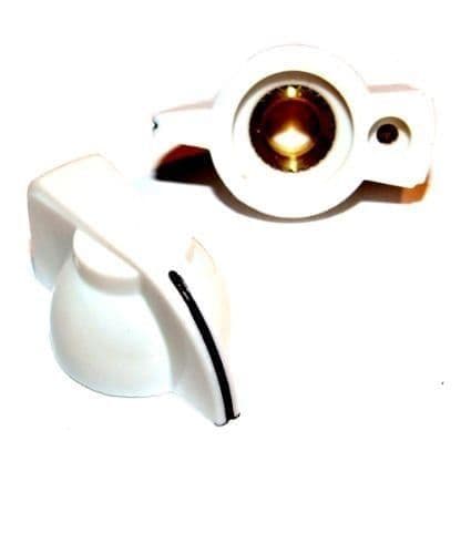 Chicken head knob -white