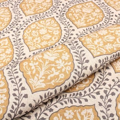Recycled Cotton Organic Linen Fabric Jaipur Sage