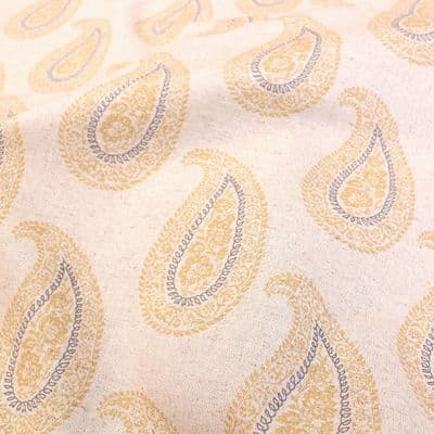 Recycled Cotton Organic Linen Fabric Jaipur Sage