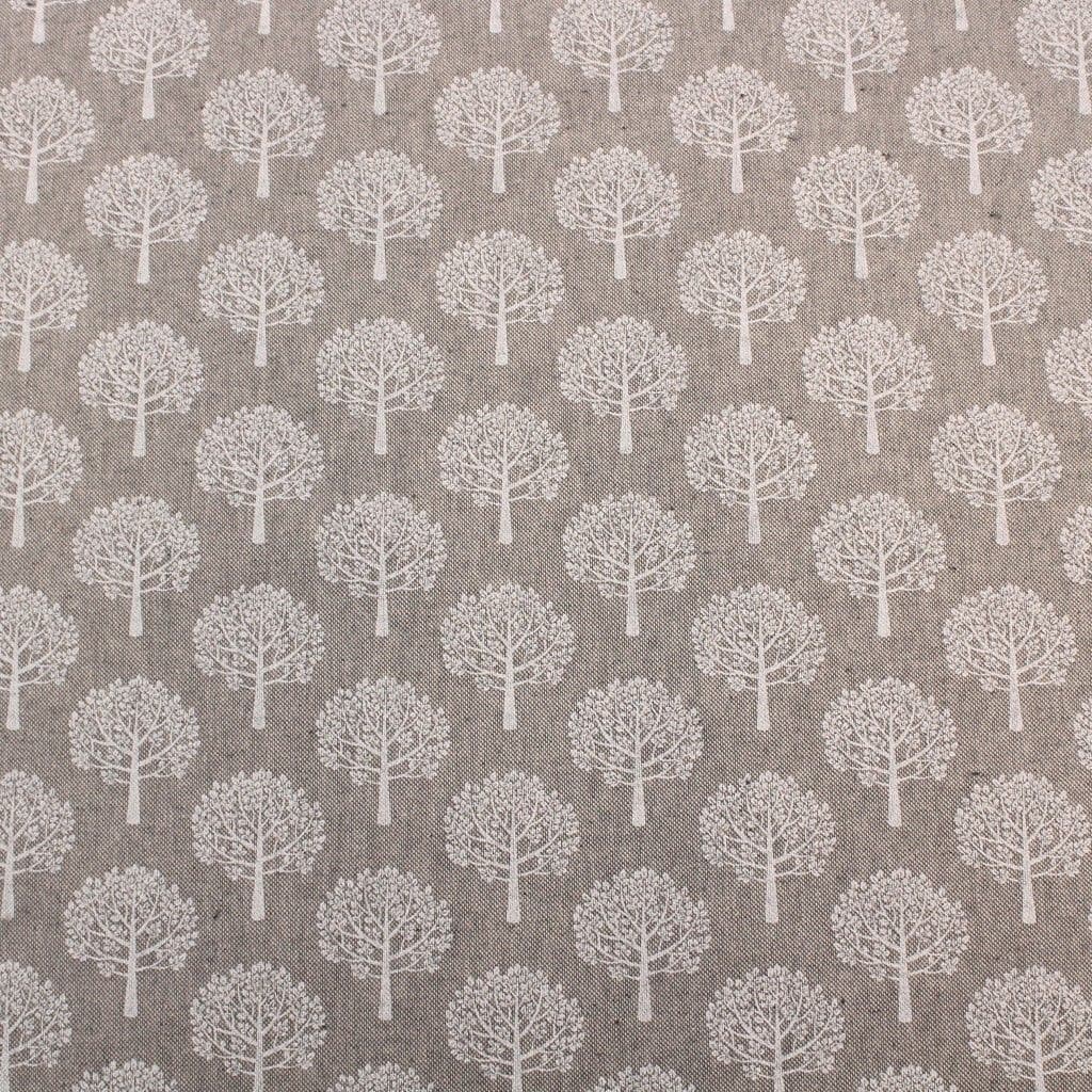 Recycled Linen Look Fabric - Mulberry Trees Grey
