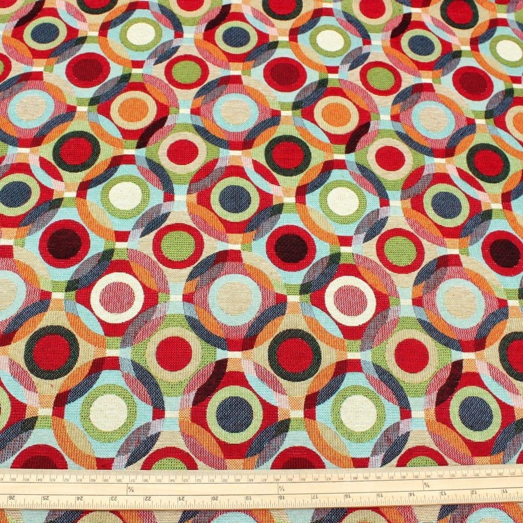 Tapestry Fabric Big Lollipop Circles