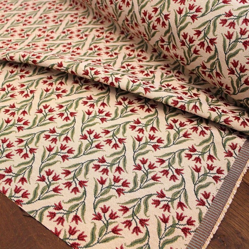 Tapestry Fabric Folklore Flowers