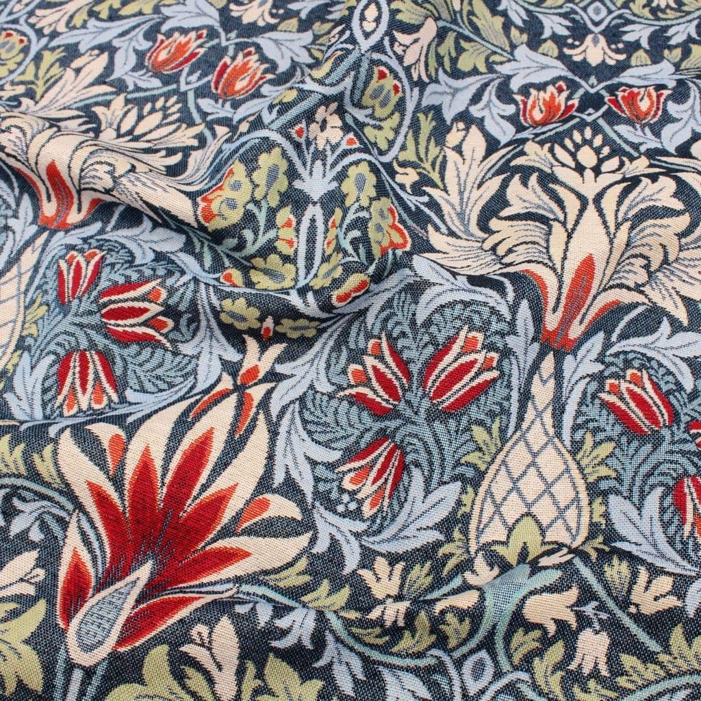 Tapestry Fabric Morris Snakeshead Blue