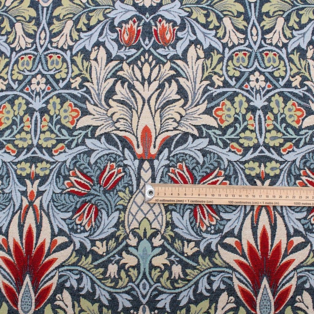 Tapestry Fabric Morris Snakeshead Blue