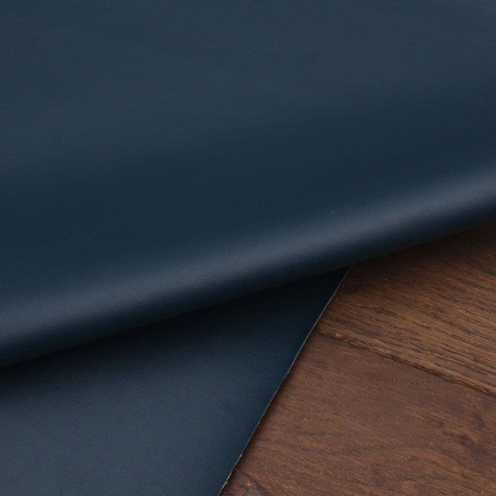 Upholstery Fabric Faux Leather Blue