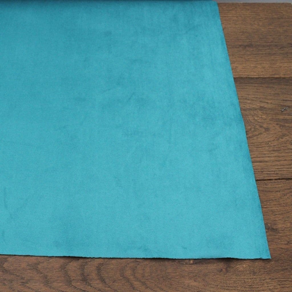 Velvet Upholstery Fabric Aqua Blue