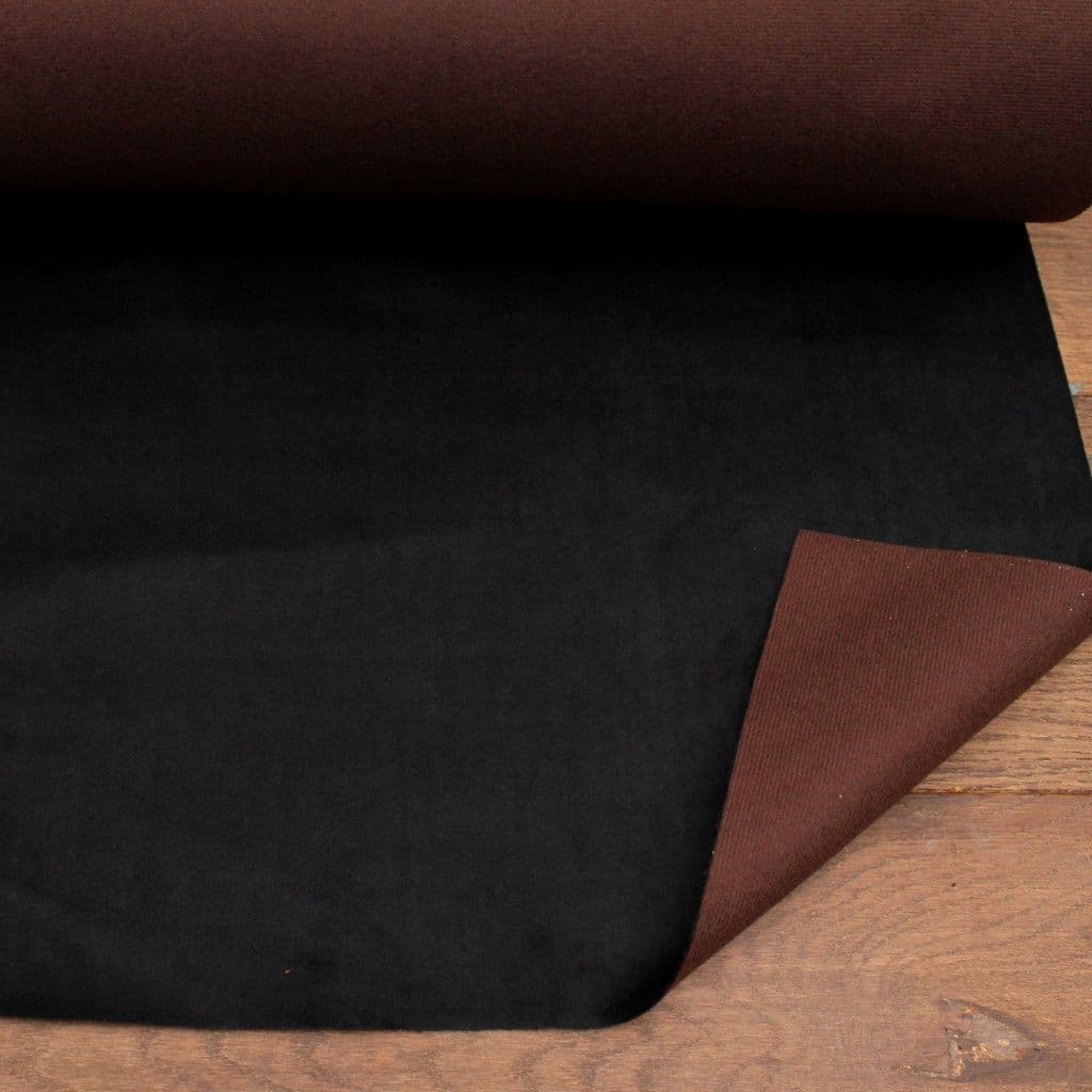 Velvet Upholstery Fabric Black