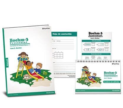 BOEHM-3 PREESCOLAR TEST BOEHM DE CONCEPTOS BASICOS-3 PREESCOLAR Pearson