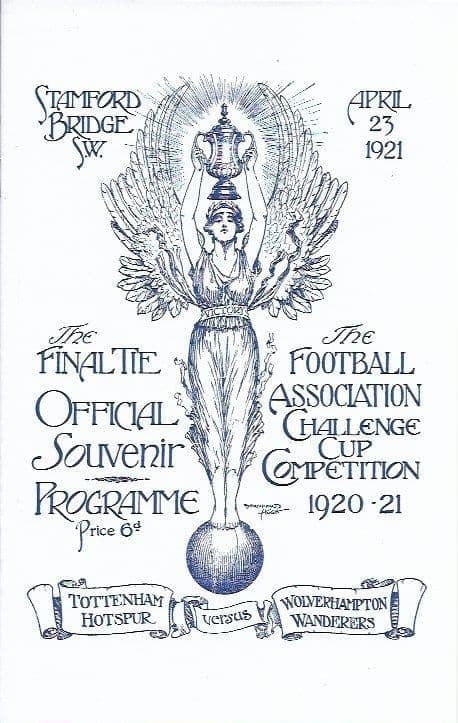 1921 FA Cup Final Full Colour Replica Matchday Programme Tottenham ...
