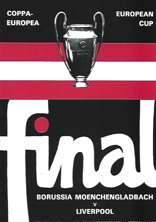 1977 European Cup Final Programme Cover A4 Poster