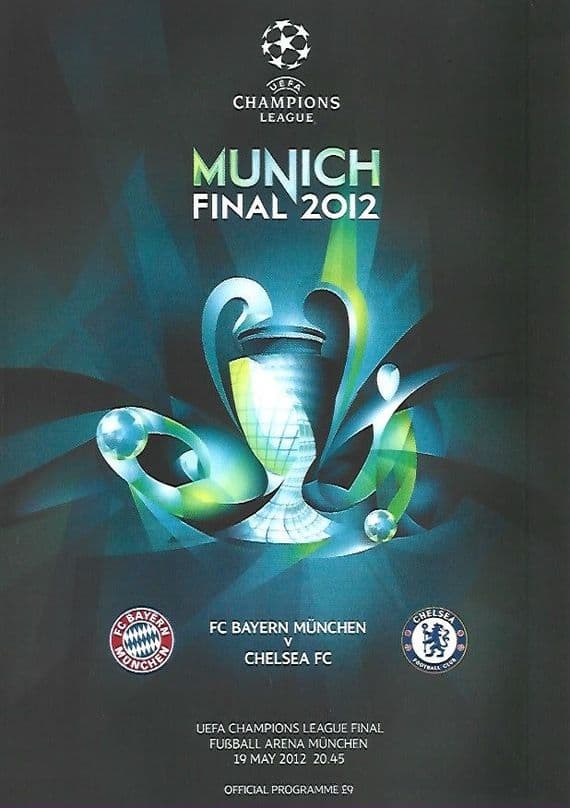 2012 UEFA Champions League Final Bayern Munich v Chelsea Programme ...