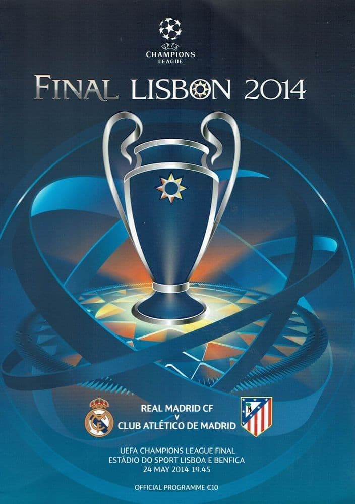 2014 UEFA Champions League Final REAL MADRID v ATLETICO MADRID Played ...