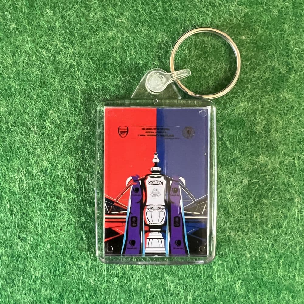 2020 FA Cup Final Arsenal v Chelsea Matchday Programme Cover KeyRing