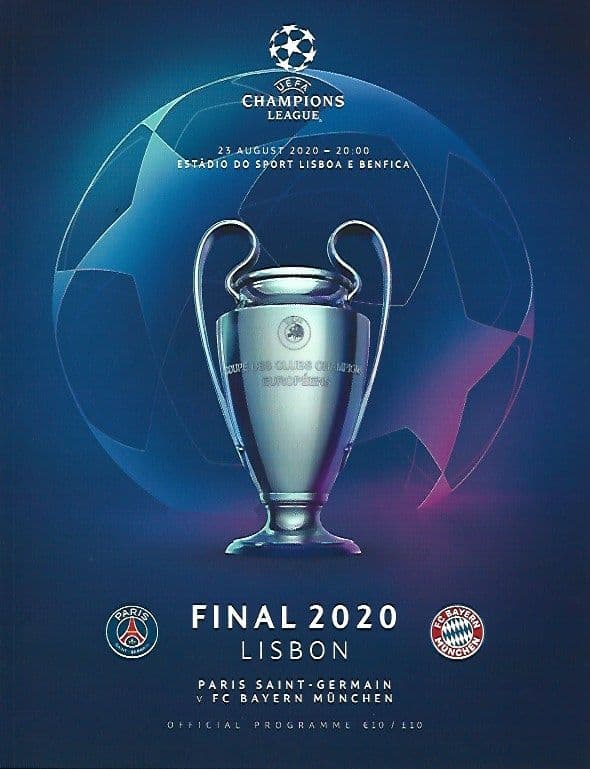 2020 UEFA Champions League Final BAYERN MUNICH v PSG Official BCD ...
